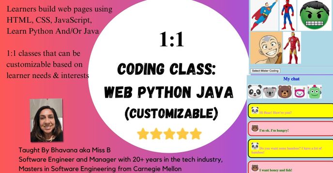 11 Coding Sessions Java Python Html Css Javascript Customizable 