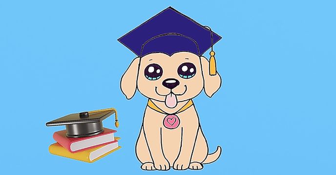 Draw a Graduation Puppy by Draw so Cute Draw a Graduation Puppy by Draw so Cute